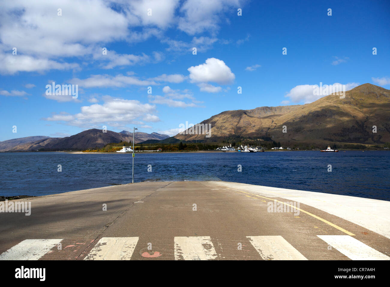 slipway for the corran ferry across loch linnhe highland highlands ...
