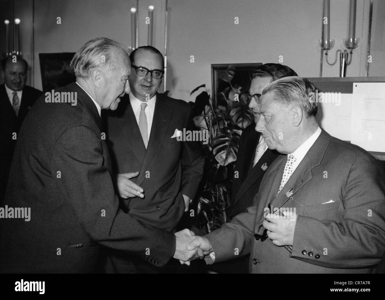 West german chancellor konrad adenauer hi-res stock photography and ...