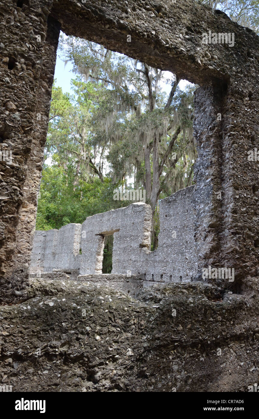 Sugar mill tabby ruins in saint marys hi-res stock photography and ...