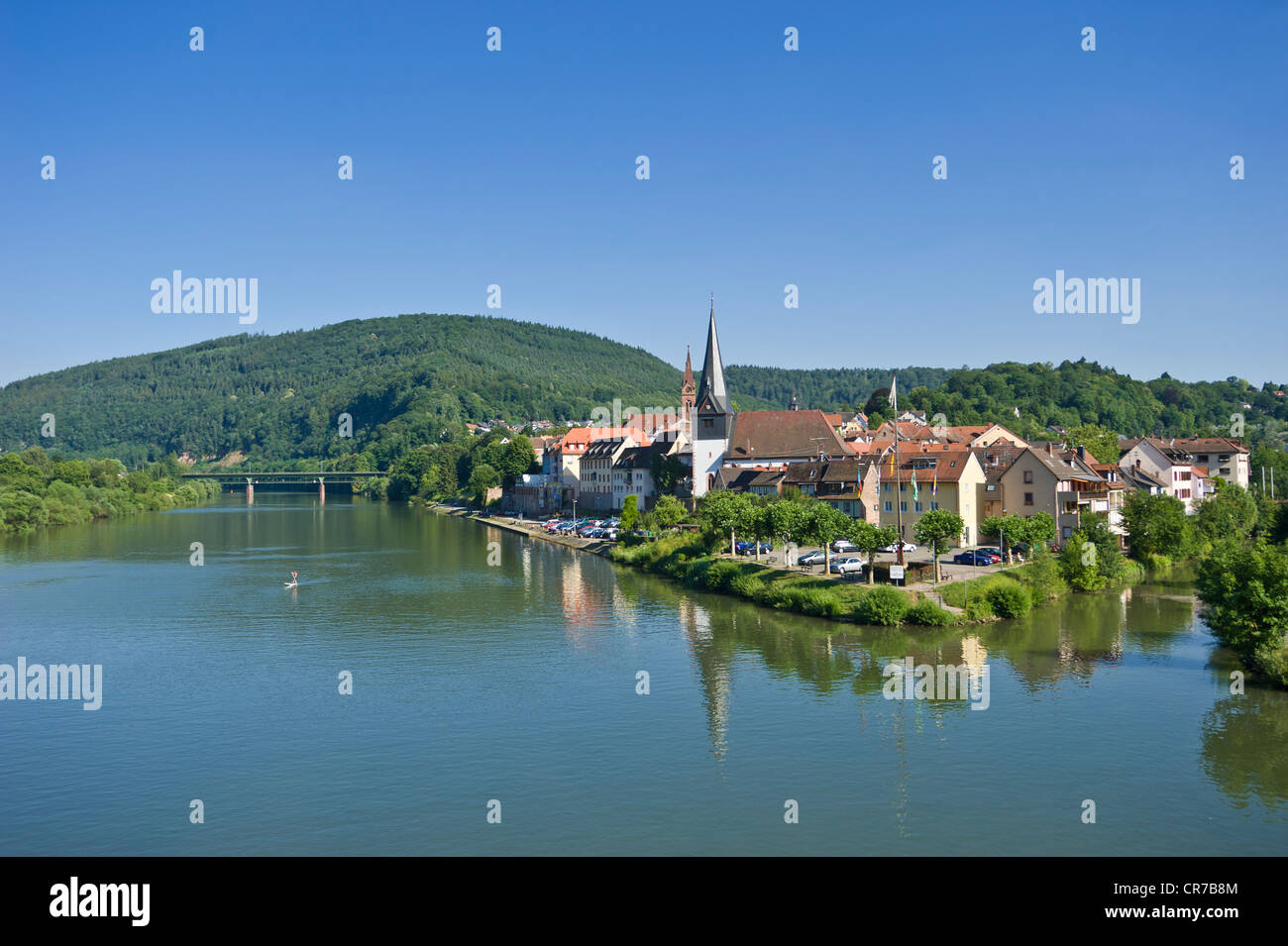 Elevated town view and the neckar river hi-res stock photography and ...