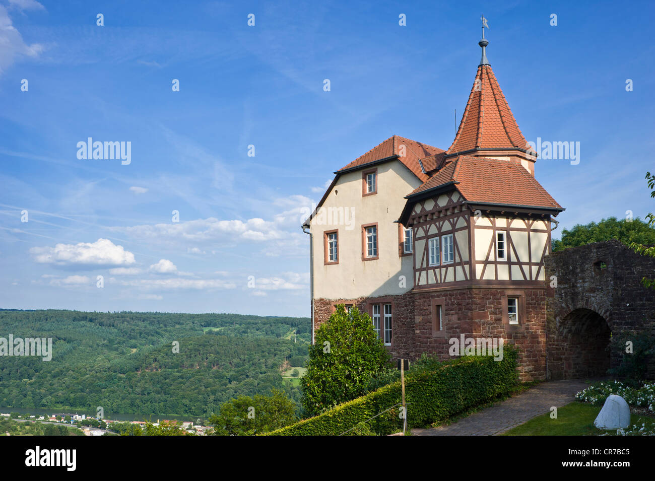 Kommandantenhaus or commander's house, Bergfeste Dilsberg castle ...