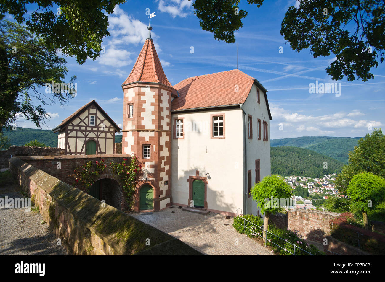 Kommandantenhaus or commander's house, Bergfeste Dilsberg castle ...
