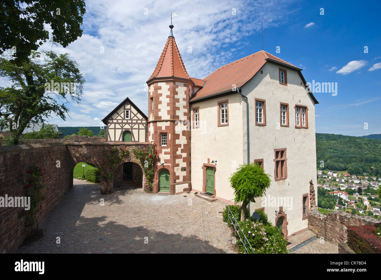 Kommandantenhaus or commander's house, Bergfeste Dilsberg castle ...