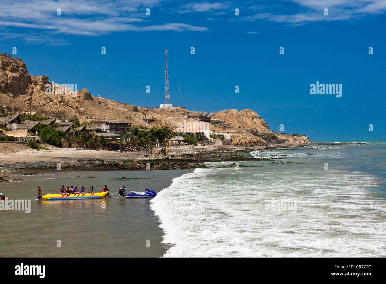 Peru, Piura Province, Mancora, Vichayito Beach Stock Photo - Alamy