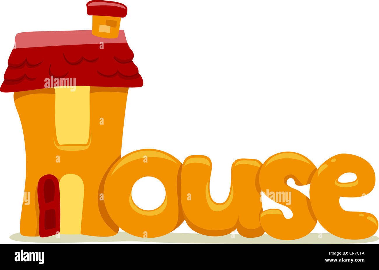 Text Illustration Featuring the Word House Stock Photo - Alamy