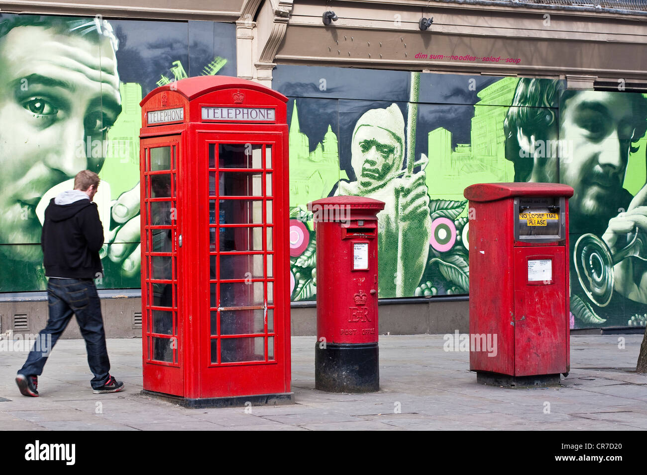 United Kingdom East Midlands Nottinghamshire Nottingham phone box and ...