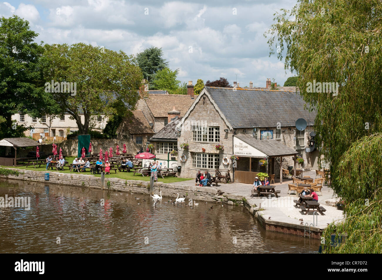 The Riverside at Lechlade on Thames Gloucestershire England UK Stock ...