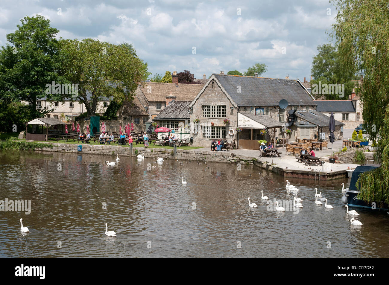 The Riverside at Lechlade on Thames Gloucestershire England UK Stock ...