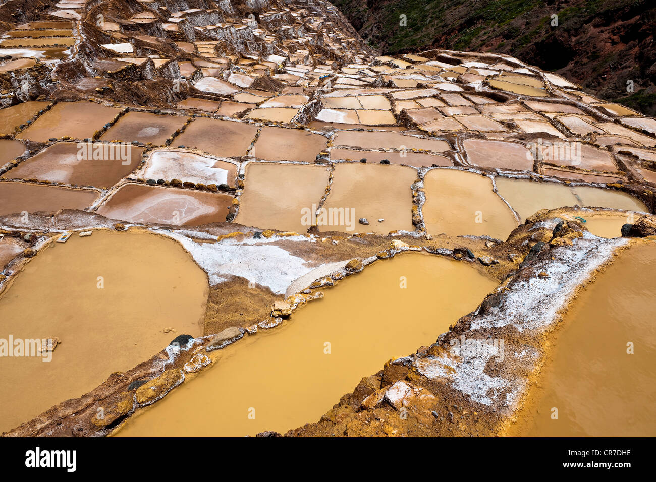 Peru, Cuzco Province, Incas sacred valley, Maras salt marshes in ...