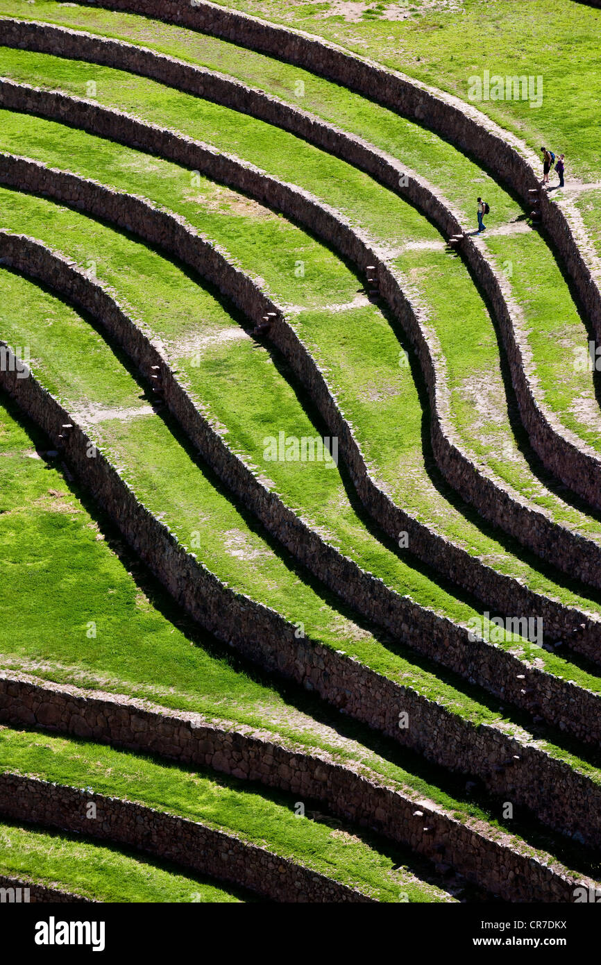 Peru, Cuzco Province, Incas sacred valley, Moray, Inca archeological ...