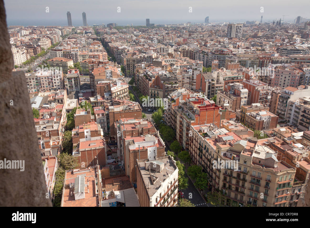 Aerial view sagrada familia hi-res stock photography and images - Alamy