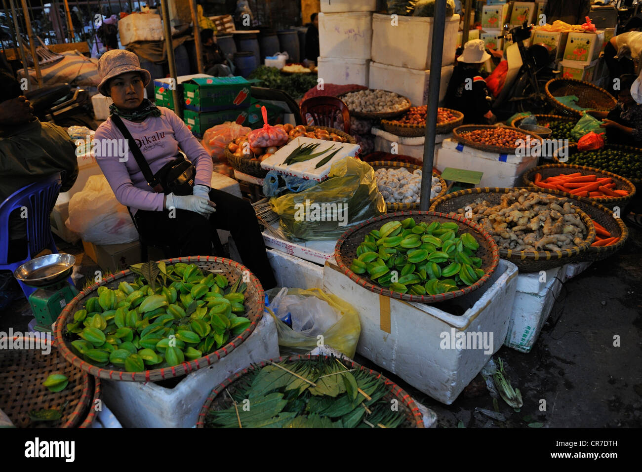 Vietnam, Hanoi, Long Bien Market Stock Photo - Alamy