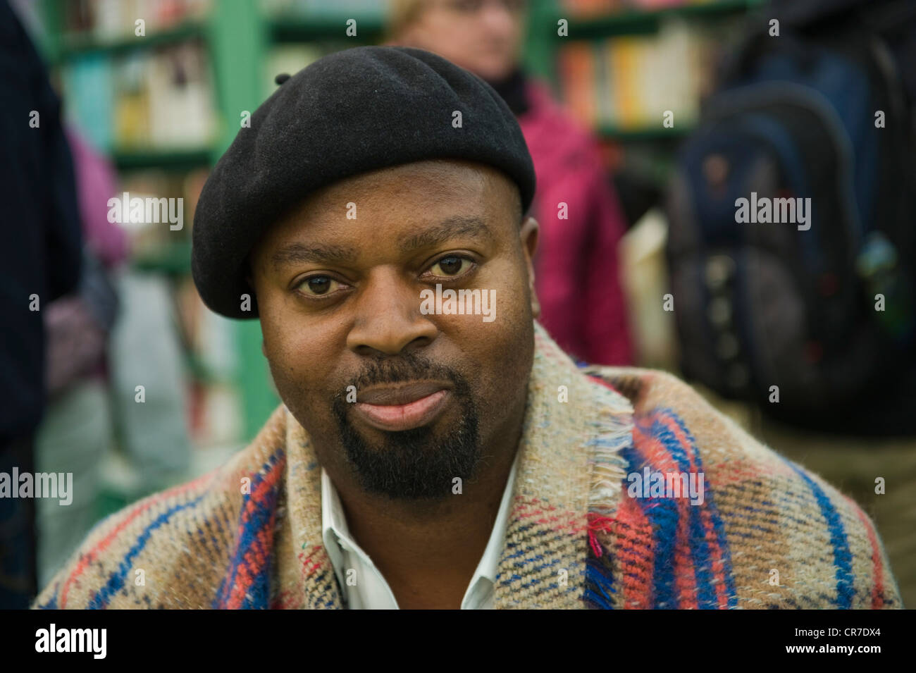 Ben Okri, Nigerian poet and novelist pictured at The Telegraph Hay ...
