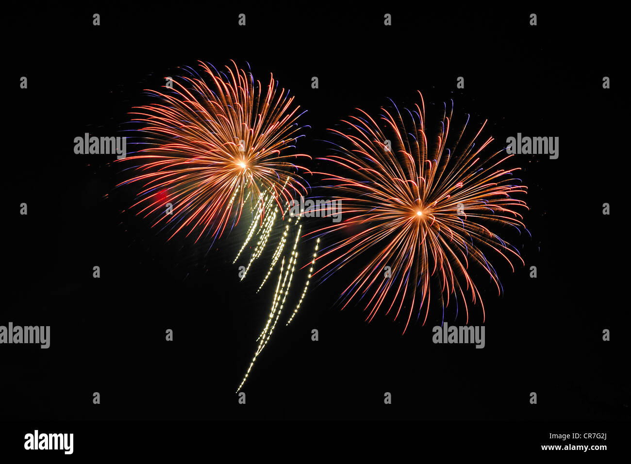 Fireworks, Brandenburg, Germany, Europe Stock Photo - Alamy