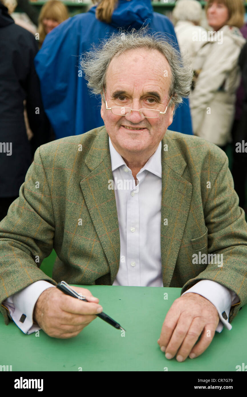 Mark Tully, journalist and writer pictured at The Telegraph Hay ...