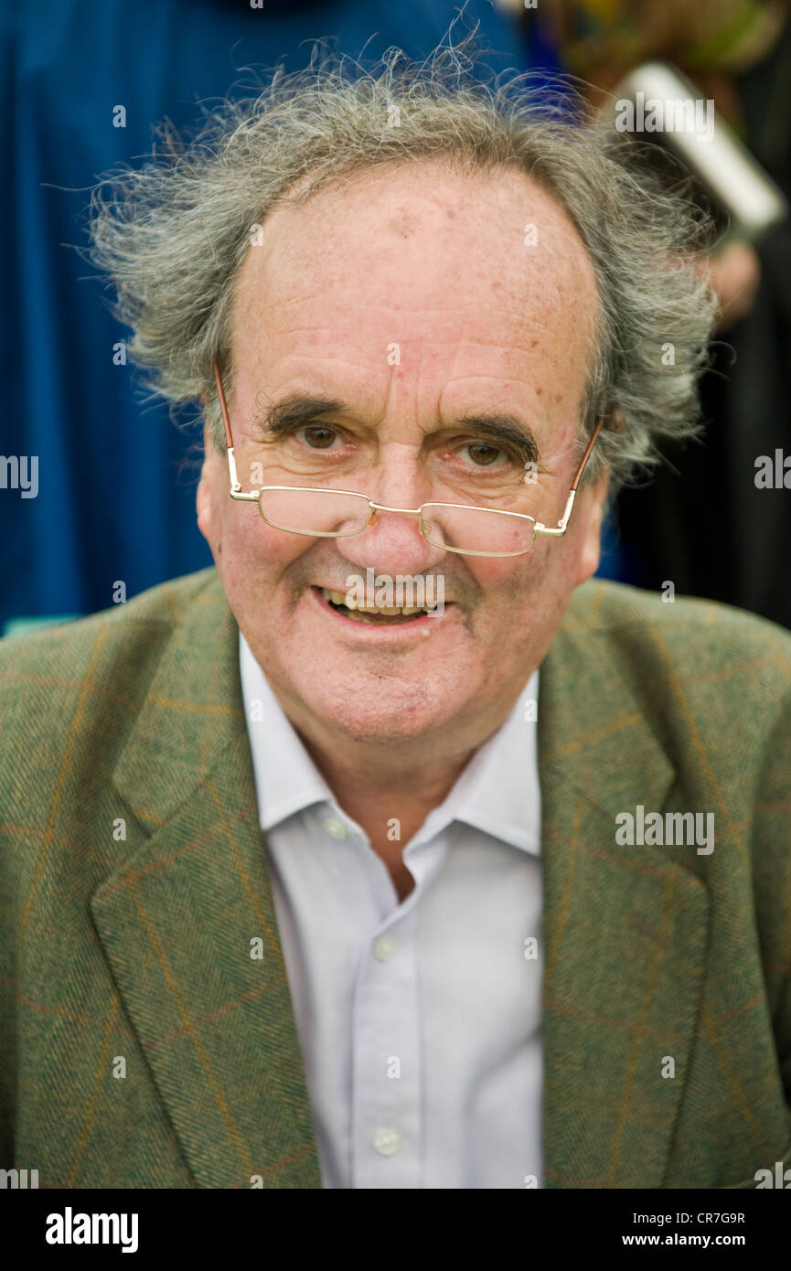 Mark Tully, journalist and writer pictured at The Telegraph Hay ...