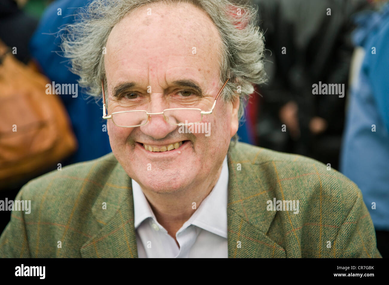Mark Tully, journalist and writer pictured at The Telegraph Hay ...