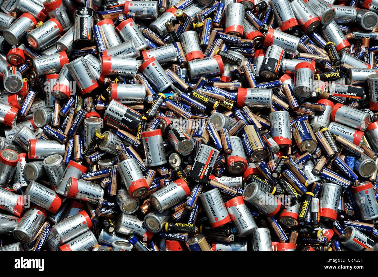 A waste separation site where different recyclable materials are ...