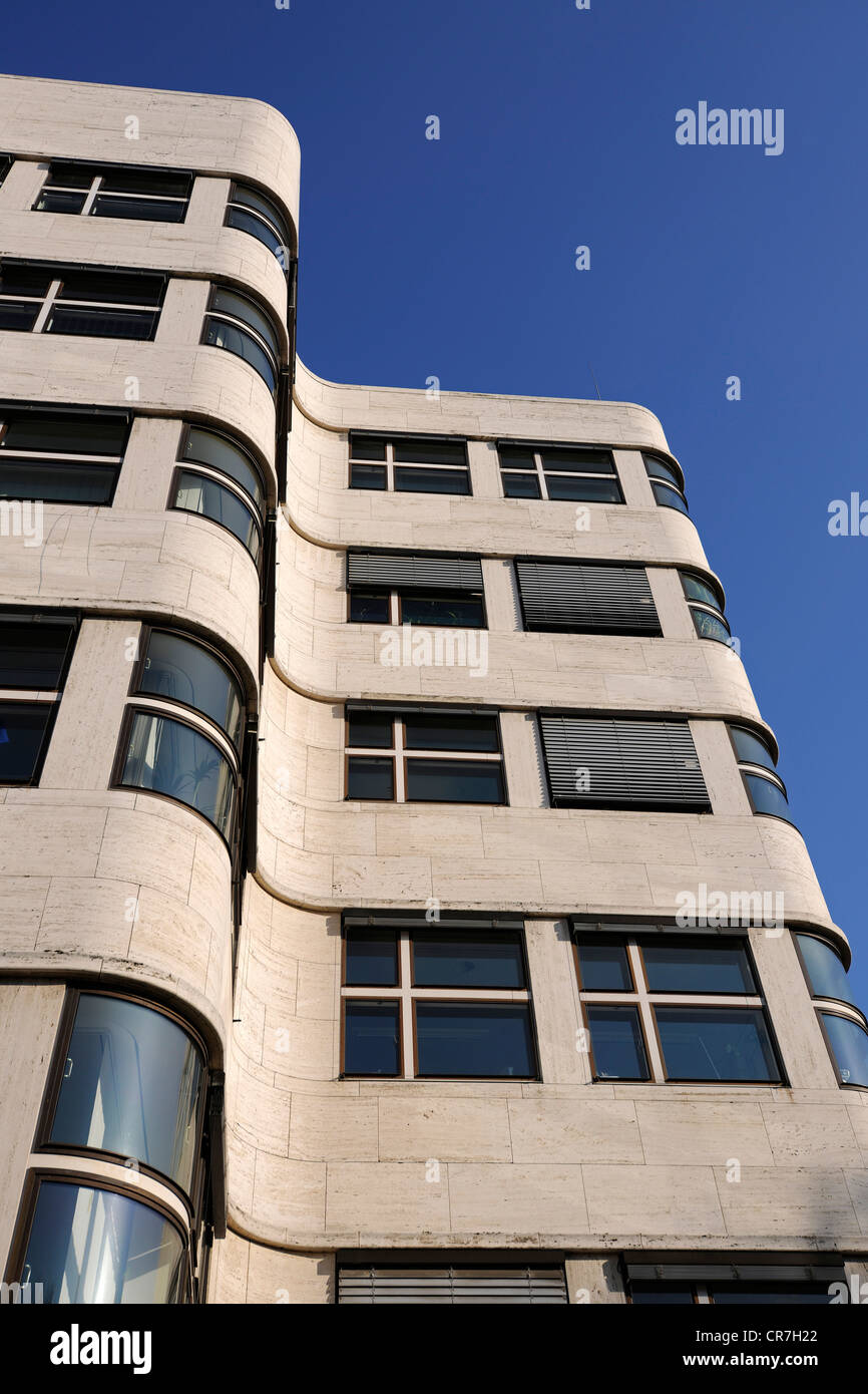 Shell House, facade detail, head of the Berlin Gasag natural gas vendor ...