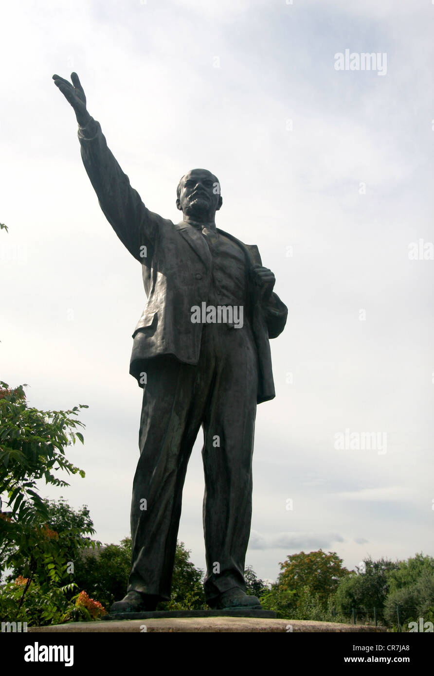 Communist era statue in monument park outside Budapest Hungary, August ...
