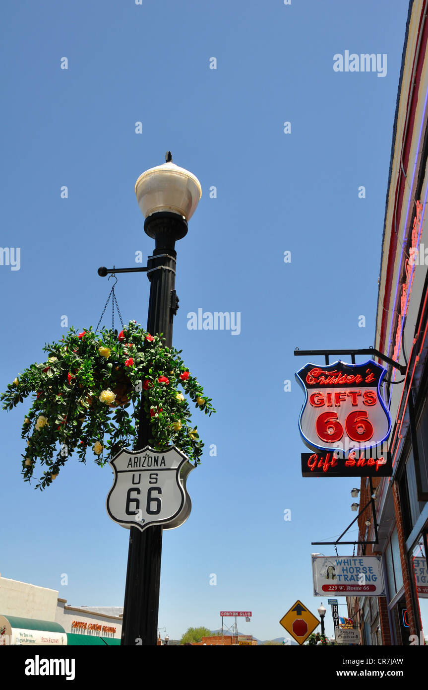 Route 66 sign, Williams, Arizona, USA Stock Photo - Alamy