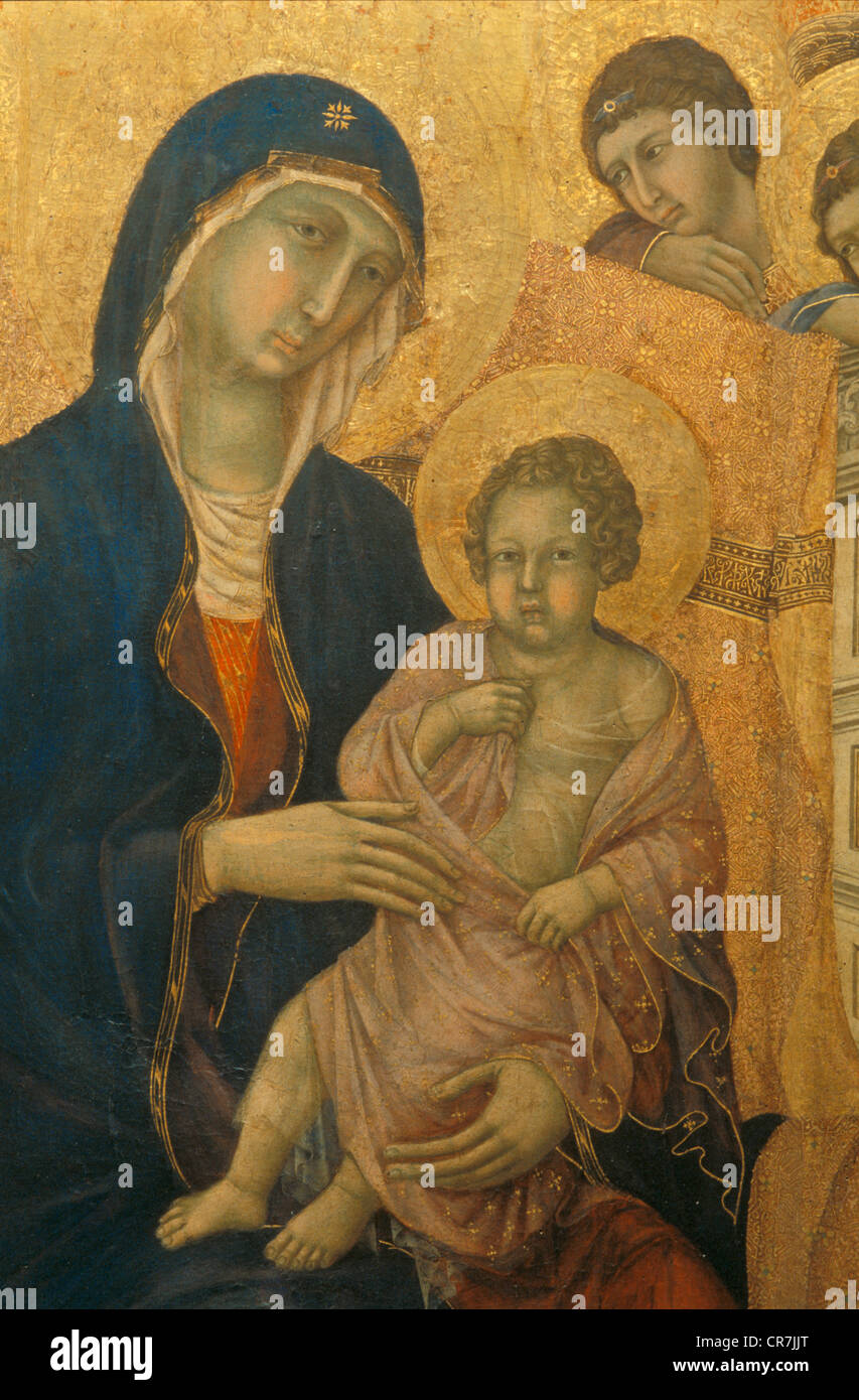 Maesta duccio sienna virgin hi-res stock photography and images - Alamy