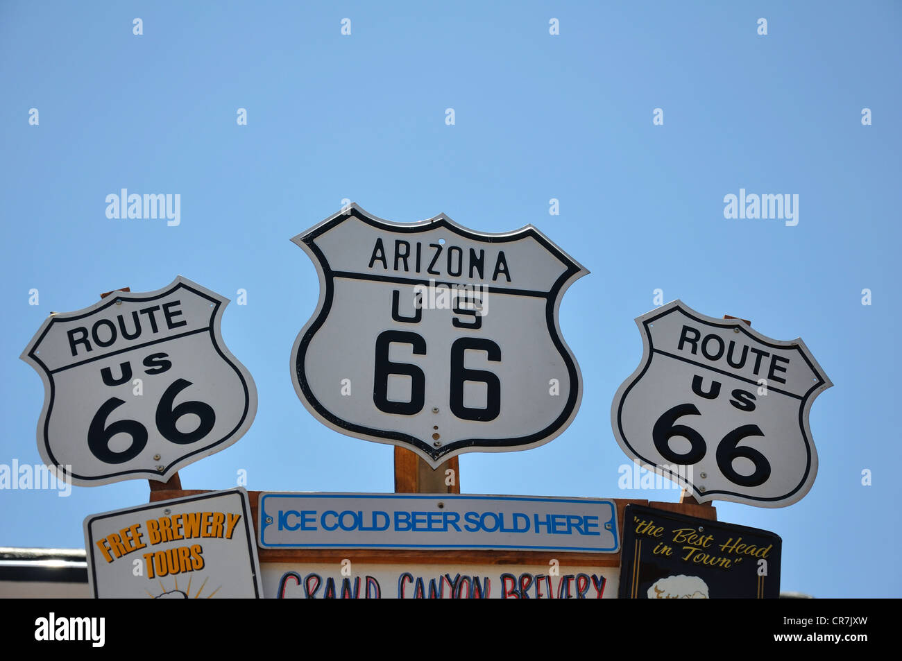 Route 66 sign, Williams, Arizona, USA Stock Photo - Alamy