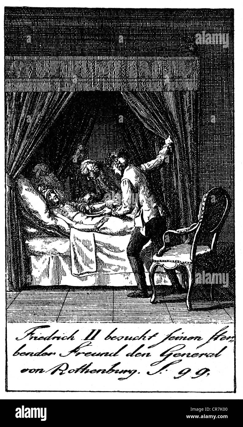 Visiting the sick general friedrich rudolf von rothenburg hi-res stock ...