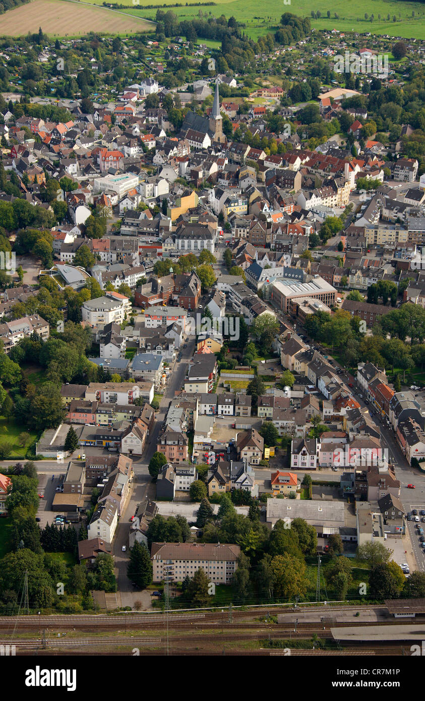Aerial view, Schwerte, Ruhr Area, North Rhine-Westphalia, Germany ...