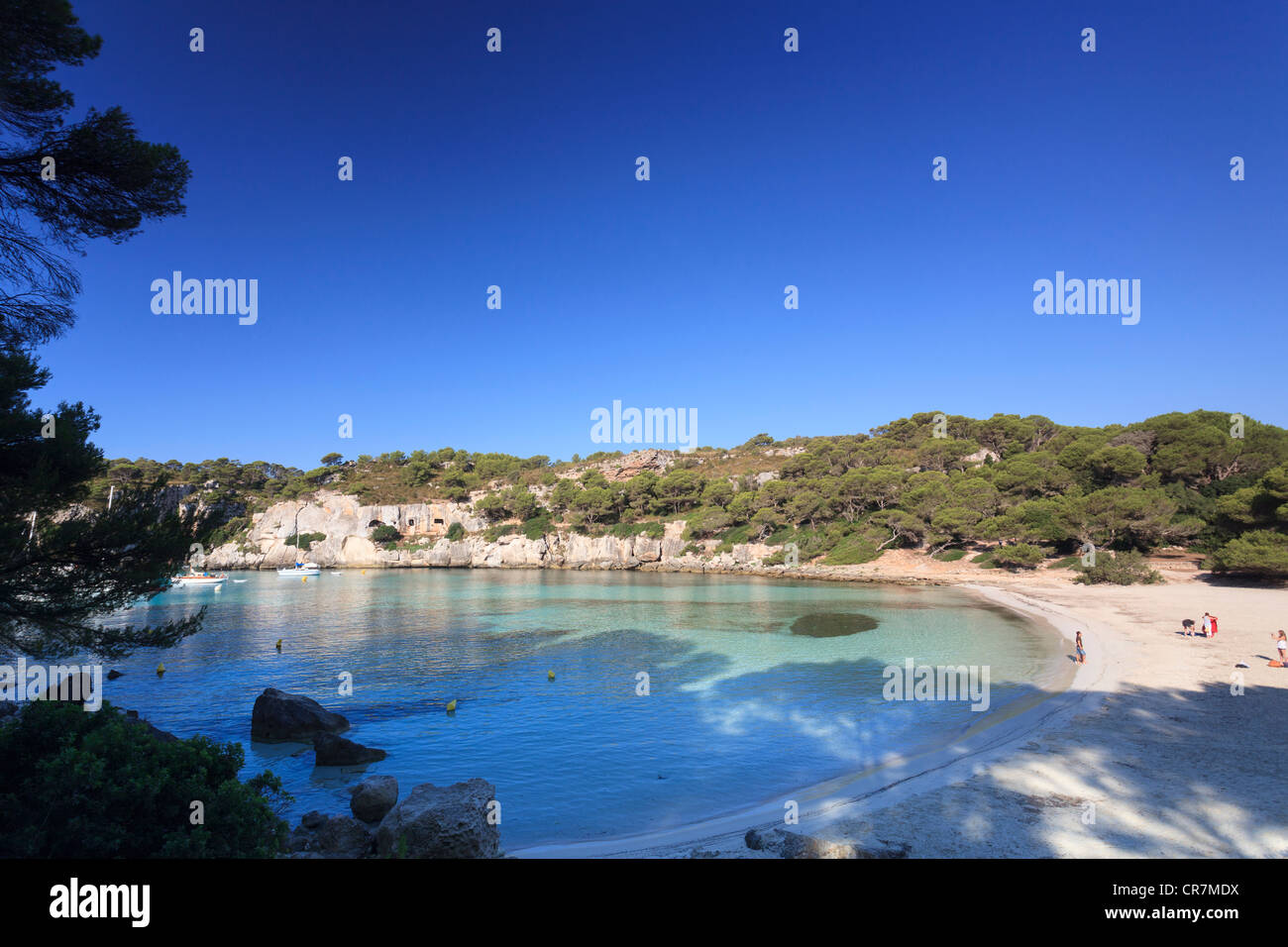 Spain, Balearic Islands, Cala Macarella Beach Stock Photo - Alamy