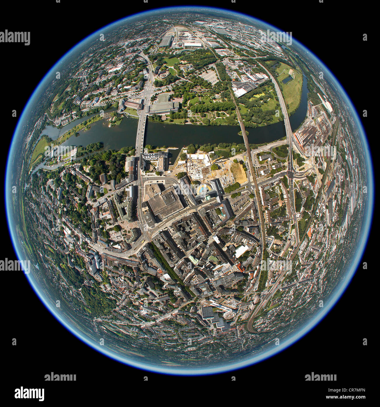 Fish eye lens city hi-res stock photography and images - Alamy