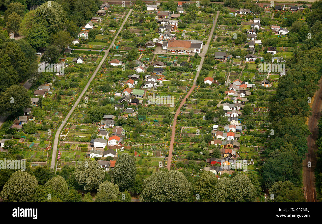 Aerial views of allotments hi-res stock photography and images - Alamy