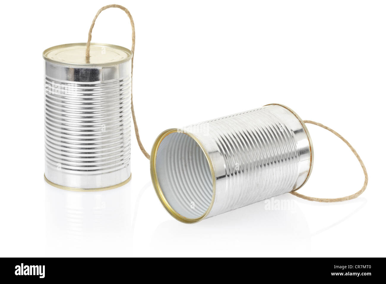 Tin can string telephone hi-res stock photography and images - Alamy