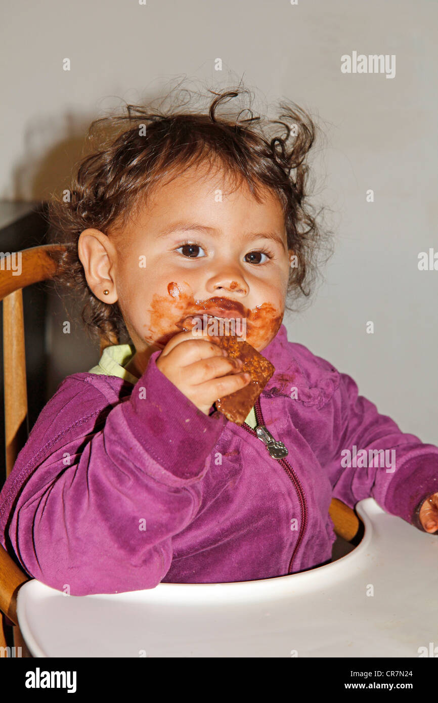 Baby Eating Chocolate