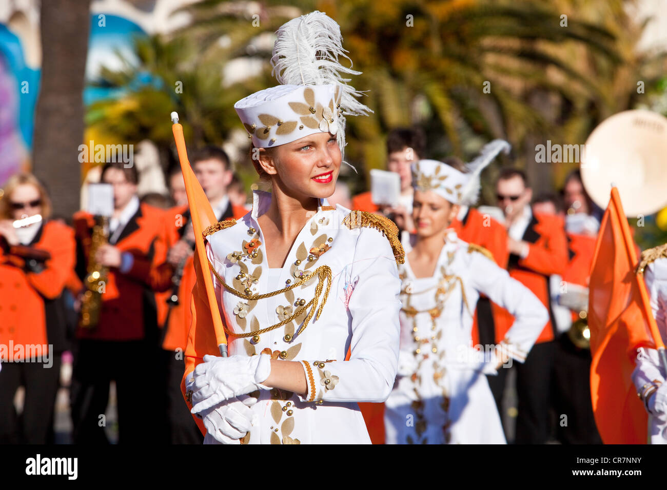 France Alpes Maritimes Nice Carnival 2010 parade of Flower Corso ...