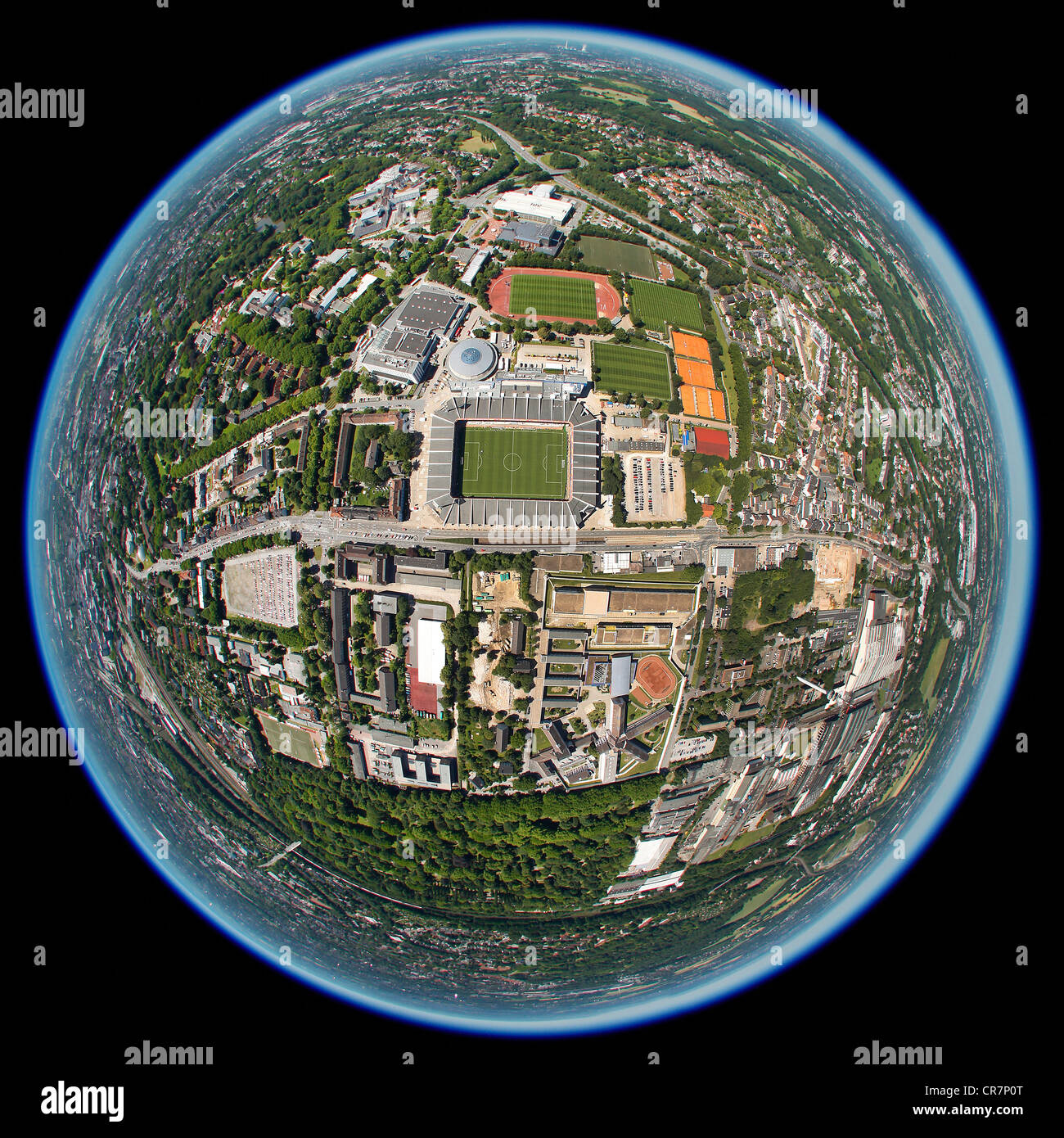 Soccer stadium view from pitch hi-res stock photography and images - Alamy