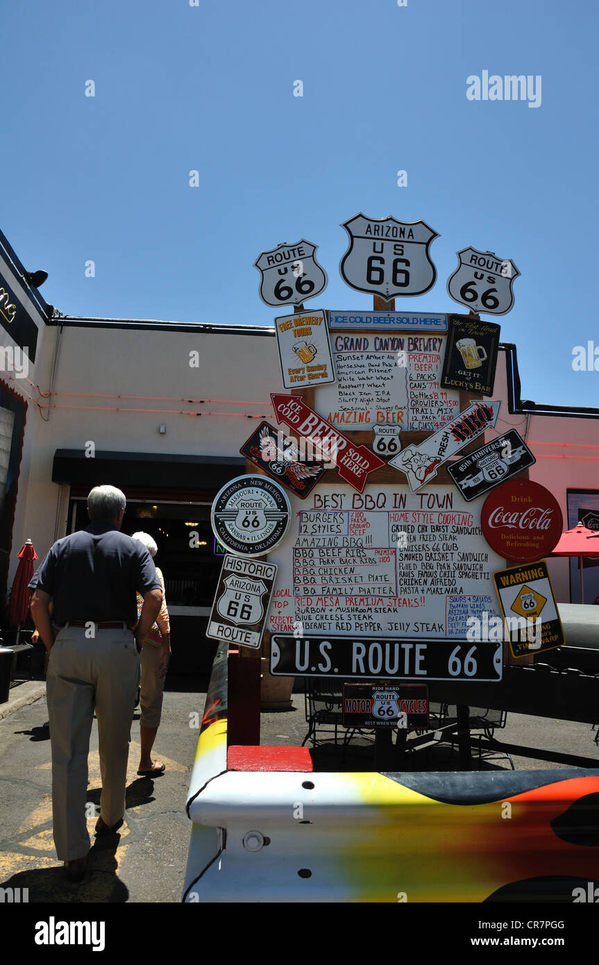 Cruisers Cafe 66 in Williams, Arizona (old Route 66 town Stock Photo ...
