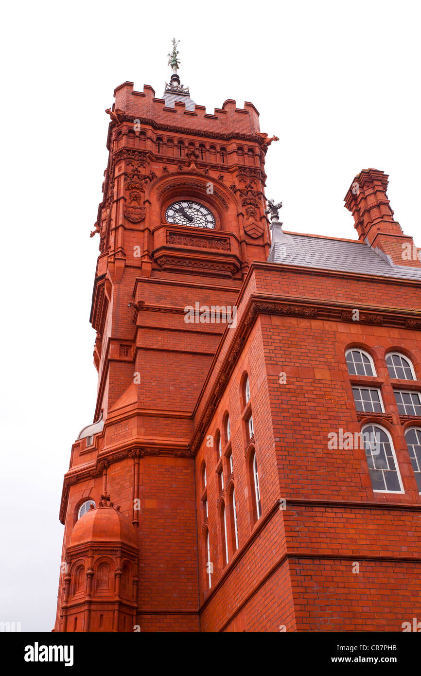 Pier Head Building Cardiff Bay, Wales U.K. shot from below Stock Photo ...