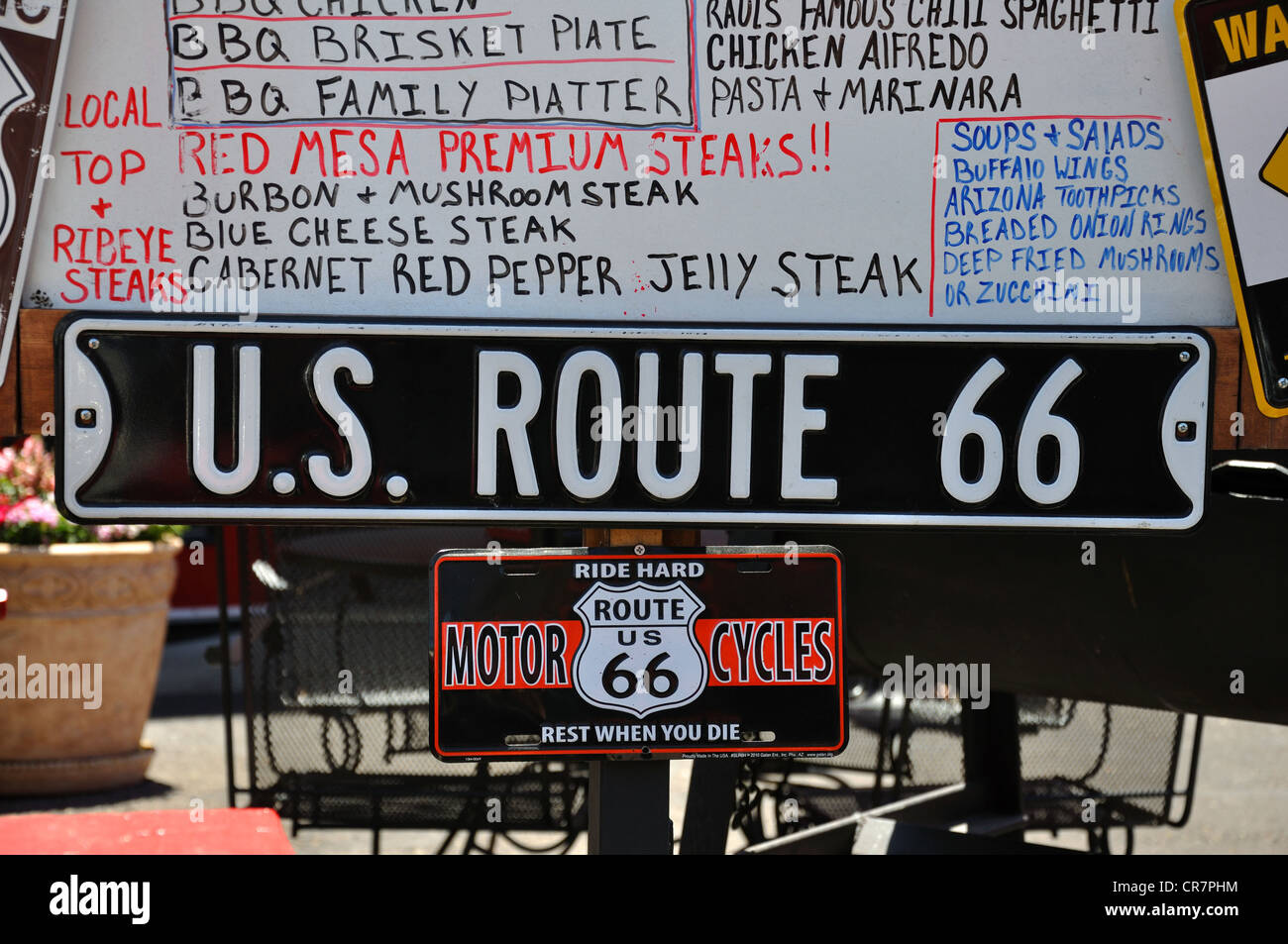 Cruisers Cafe 66 in Williams, Arizona (old Route 66 town Stock Photo ...
