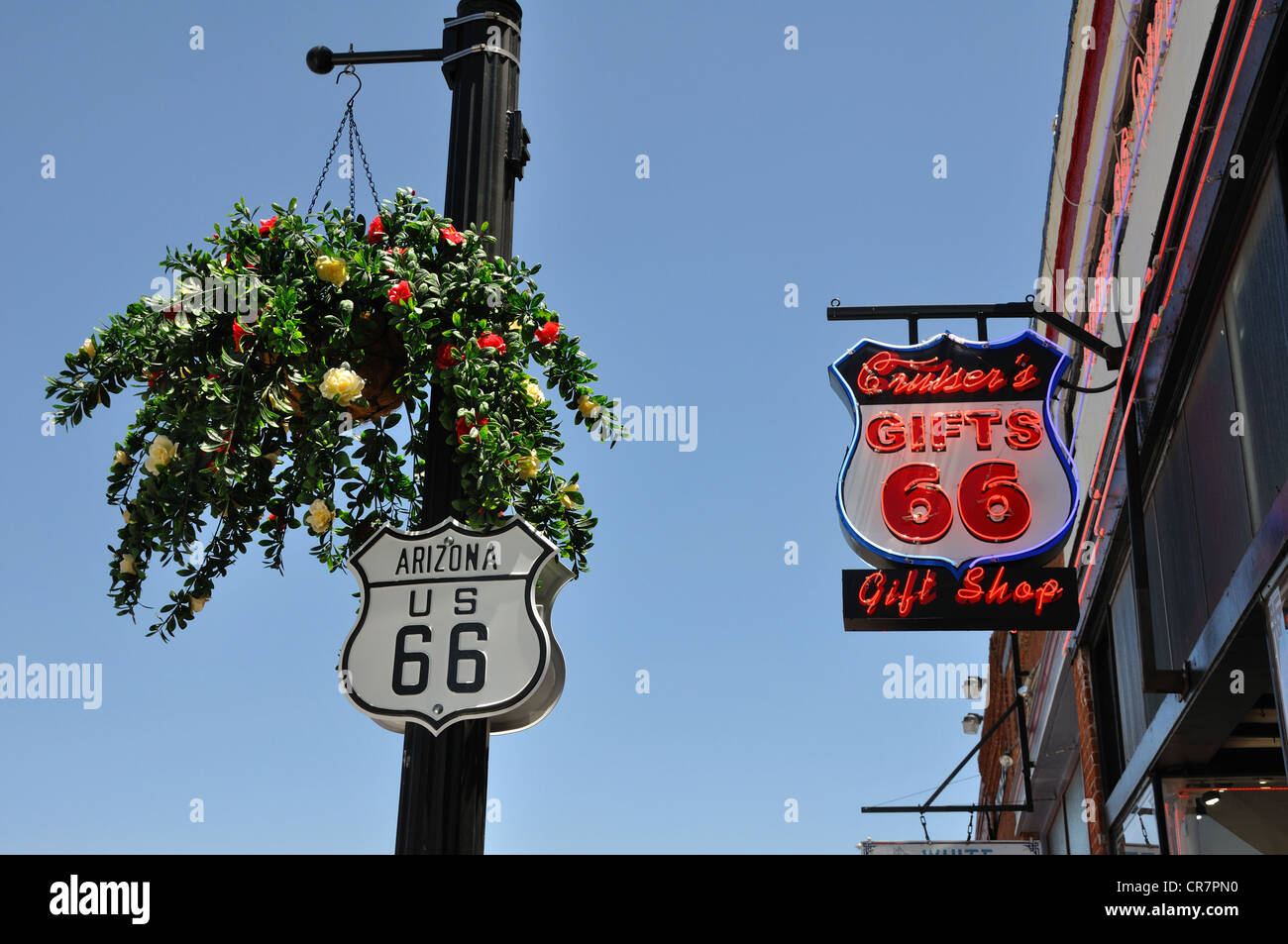 Route 66 sign, Williams, Arizona, USA Stock Photo - Alamy