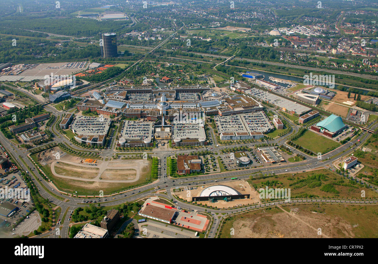 Aerial view, Neue Mitte district, Centro development, Gasometer ...