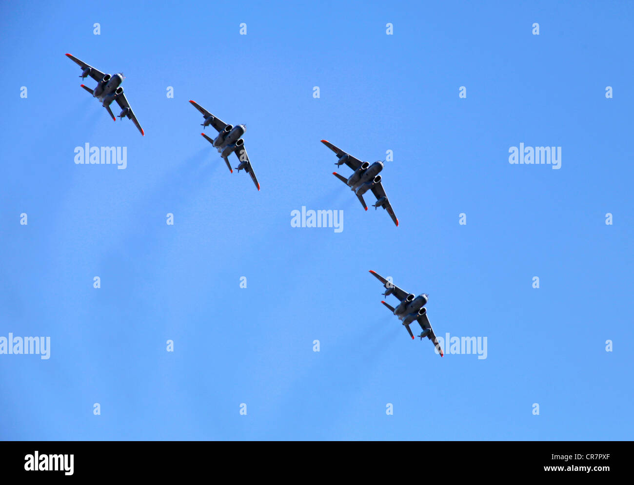 The Blue Impulse aerobatic demonstration team of the Japan Air Self ...