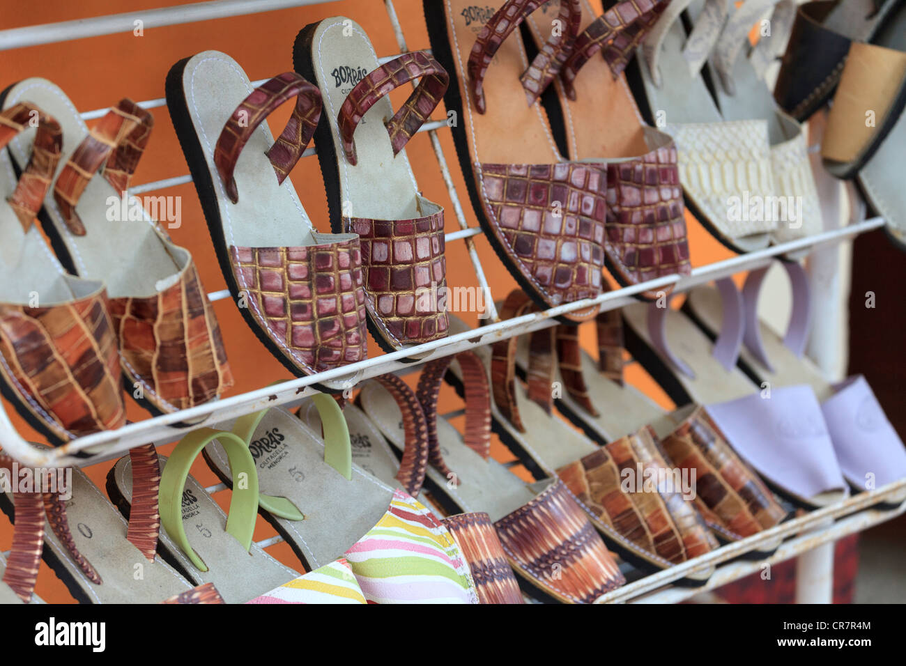 Menorca leather sandals hi-res stock photography and images - Alamy