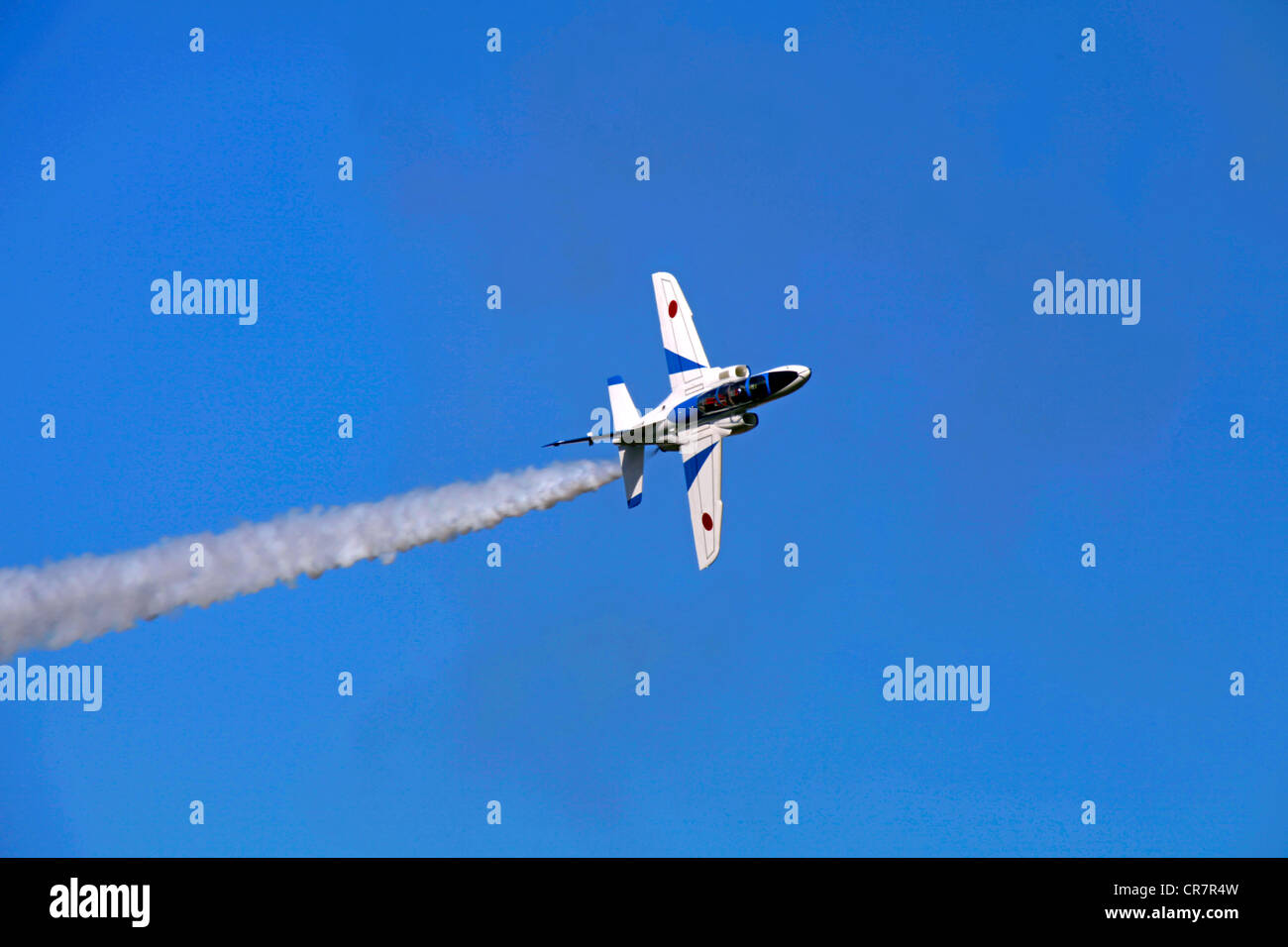 The Blue Impulse aerobatic demonstration team of the Japan Air Self ...