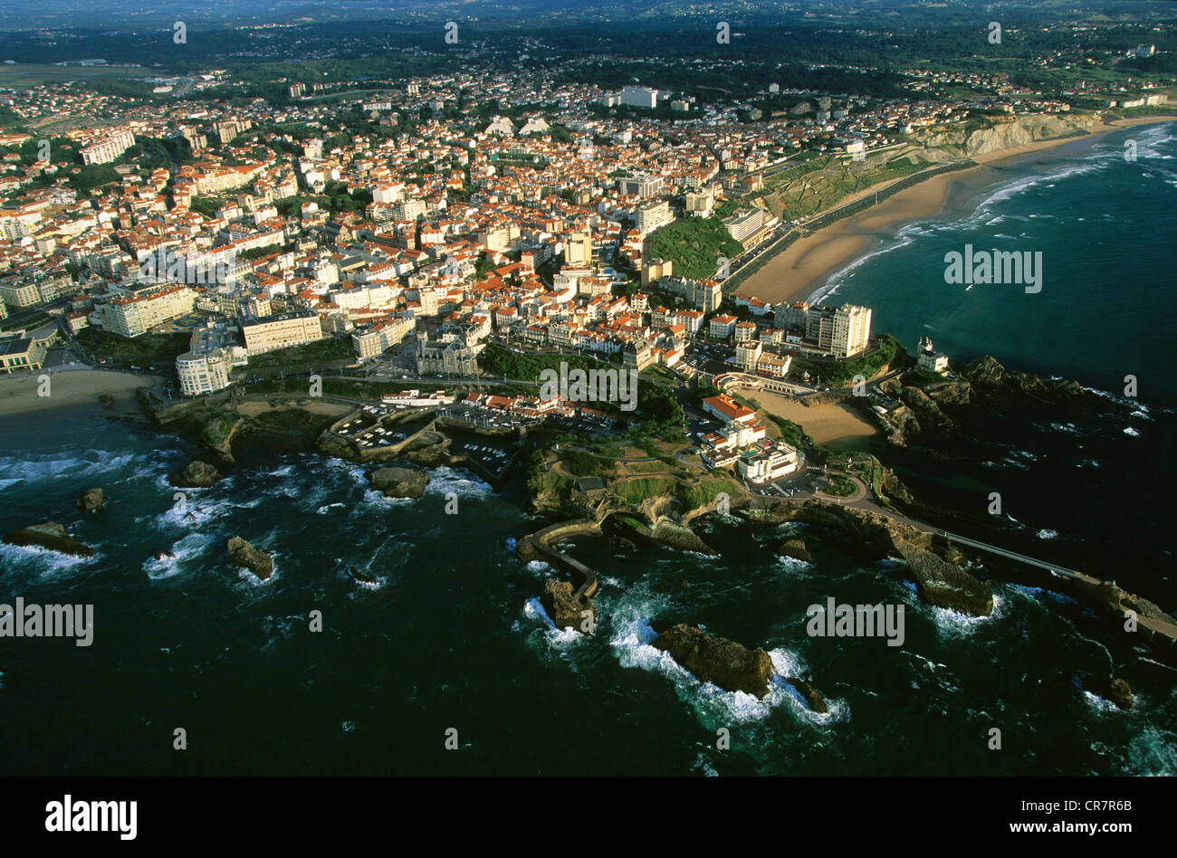 France, Pyrenees Atlantiques, Biarritz (aerial view Stock Photo - Alamy