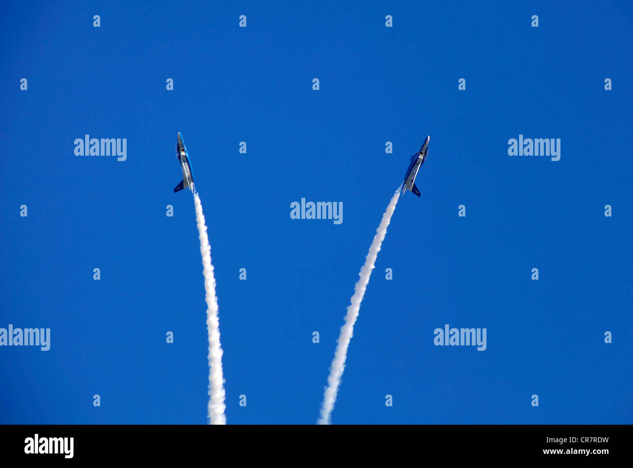 The Blue Impulse aerobatic demonstration team of the Japan Air Self ...