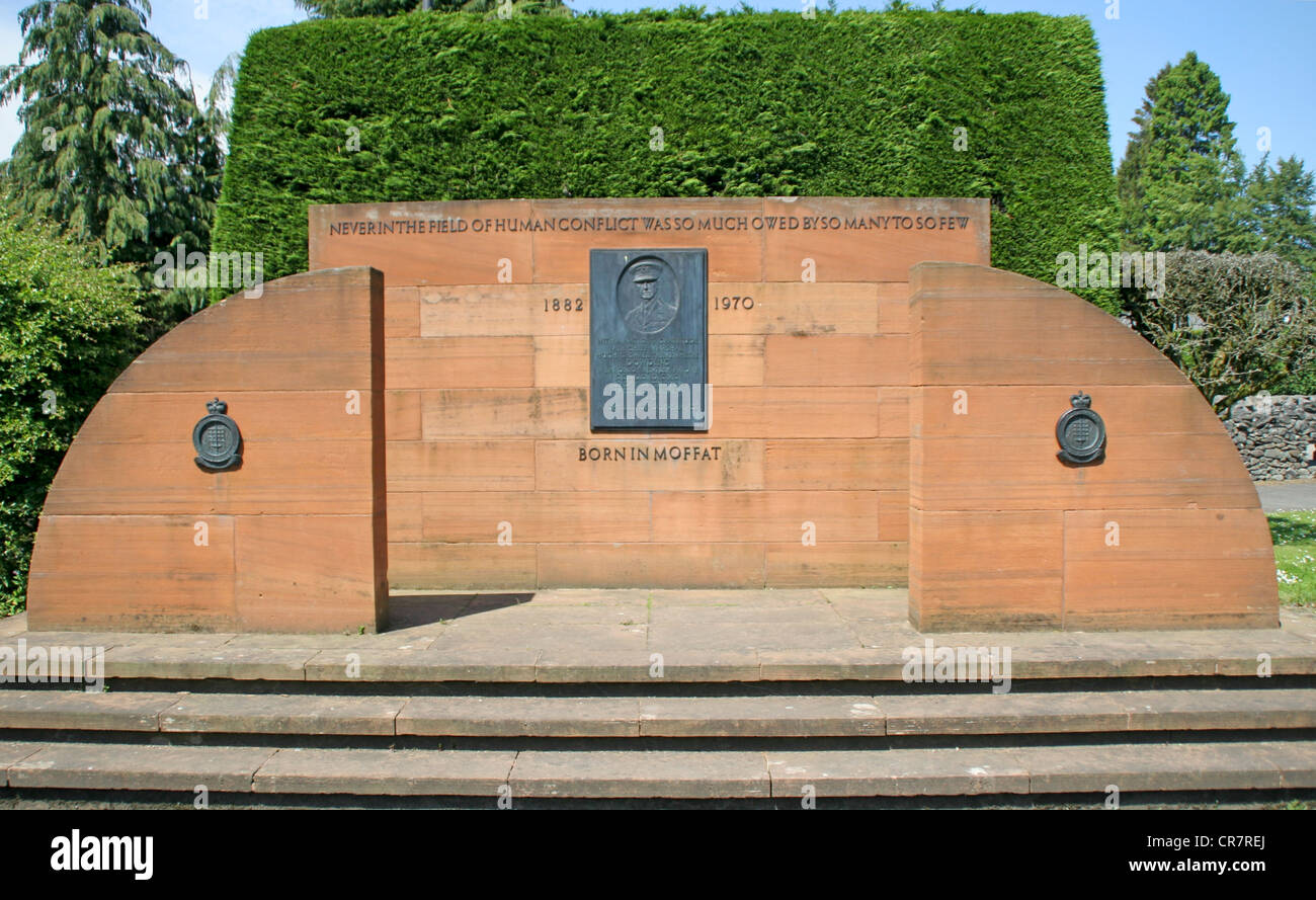 Dowding memorial Moffat Dumfries and Galloway Scotland Stock Photo - Alamy