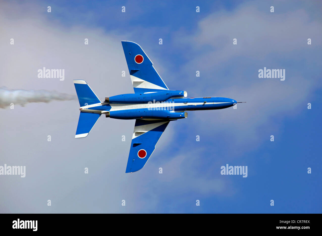 The Blue Impulse aerobatic demonstration team of the Japan Air Self ...