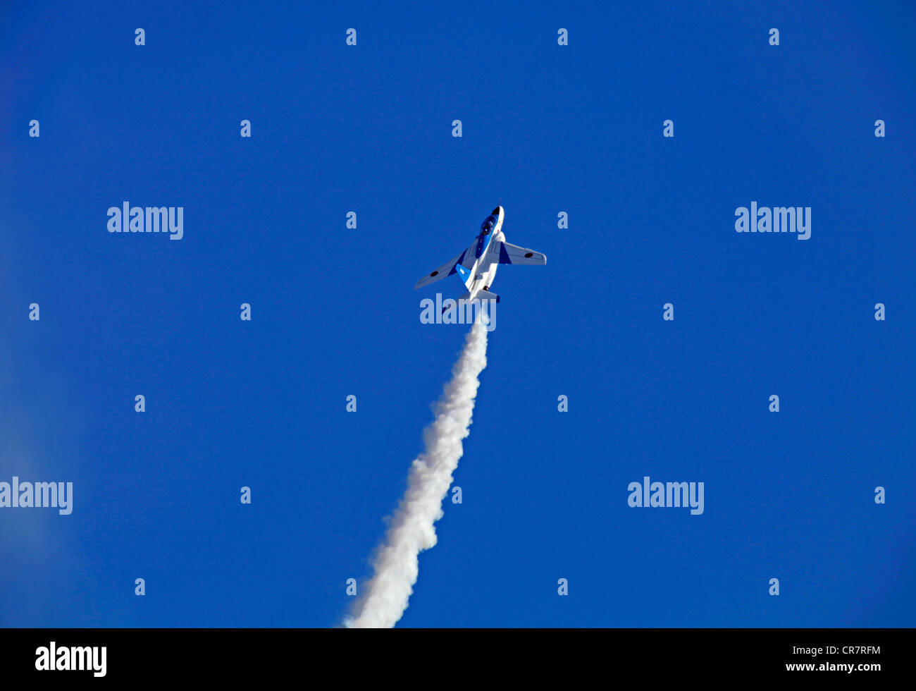 The Blue Impulse aerobatic demonstration team of the Japan Air Self ...