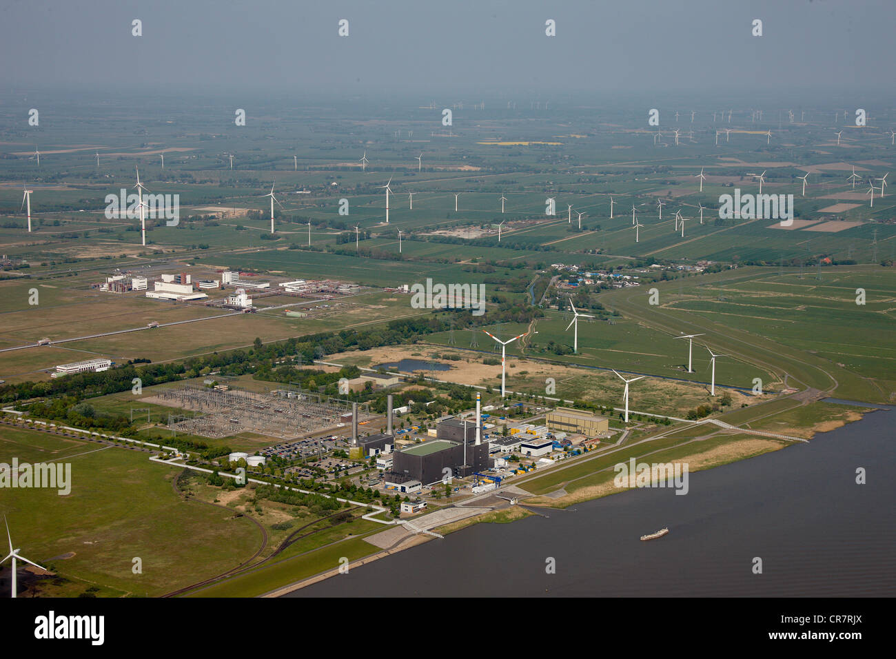 Brunsbuettel nuclear power plant brunsbuettel hi-res stock photography ...